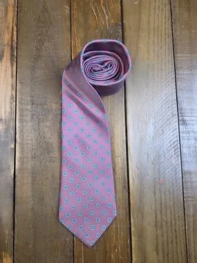 Stafford | Accessories | Stafford Rose Pink Silk Tie With Blue ...